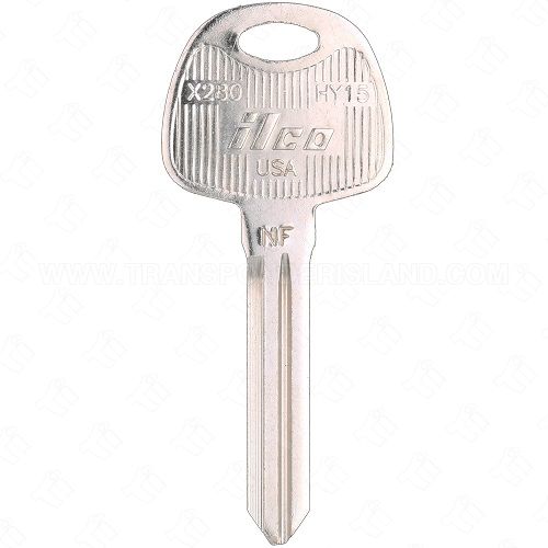 ILCO X280 - HY15 Hyundai Kia 10 Cut Key Blank | Transponder Island Inc.