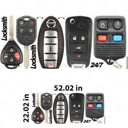 Transponder Island Custom Locksmith Decals #1 | Transponder Island Inc.