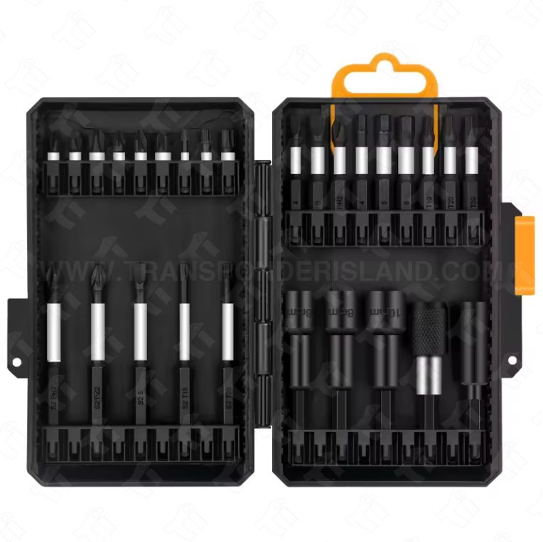 28pc Long Hex Shank S2 Steel Screwdriver Multi Bits & Nut Drivers ...