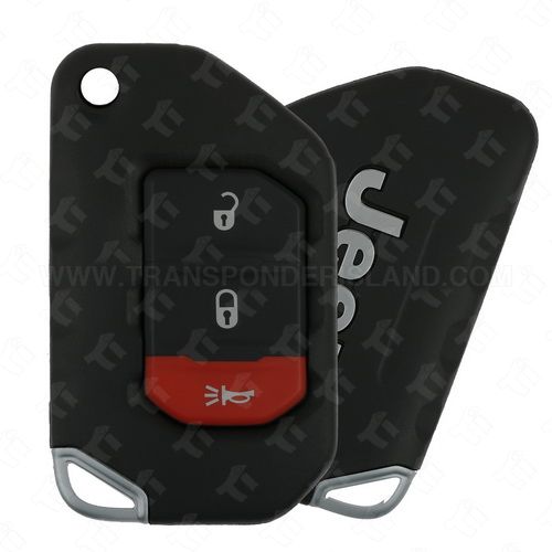 2018 - 2024 Jeep Wrangler, Gladiator Unlimited SMART Remote Flip Key 3B ...